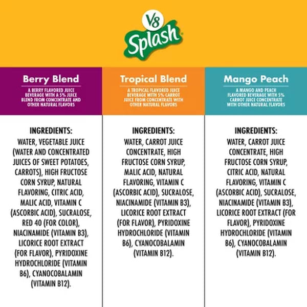 V8 Splash Variety Pack 12 Fl. Oz., 18 Pk. – Zain Club